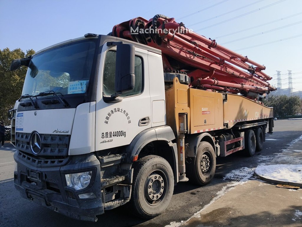 Sany 56 m SYM5449THBE 60C-8A na šasiji Mercedes-Benz Red Color Best Price pumpa za beton