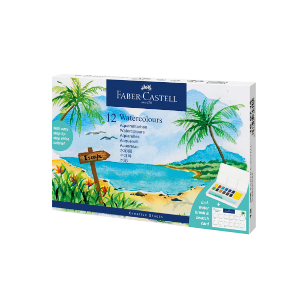Vodene boje Faber-Castell slikarske Tropical Escapes 1/12