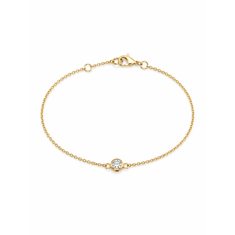 DIAMOND BRACELET IN 14K YELLOW GOLD