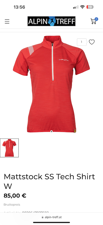 Zenska planinarska majica La Sportiva XL novo