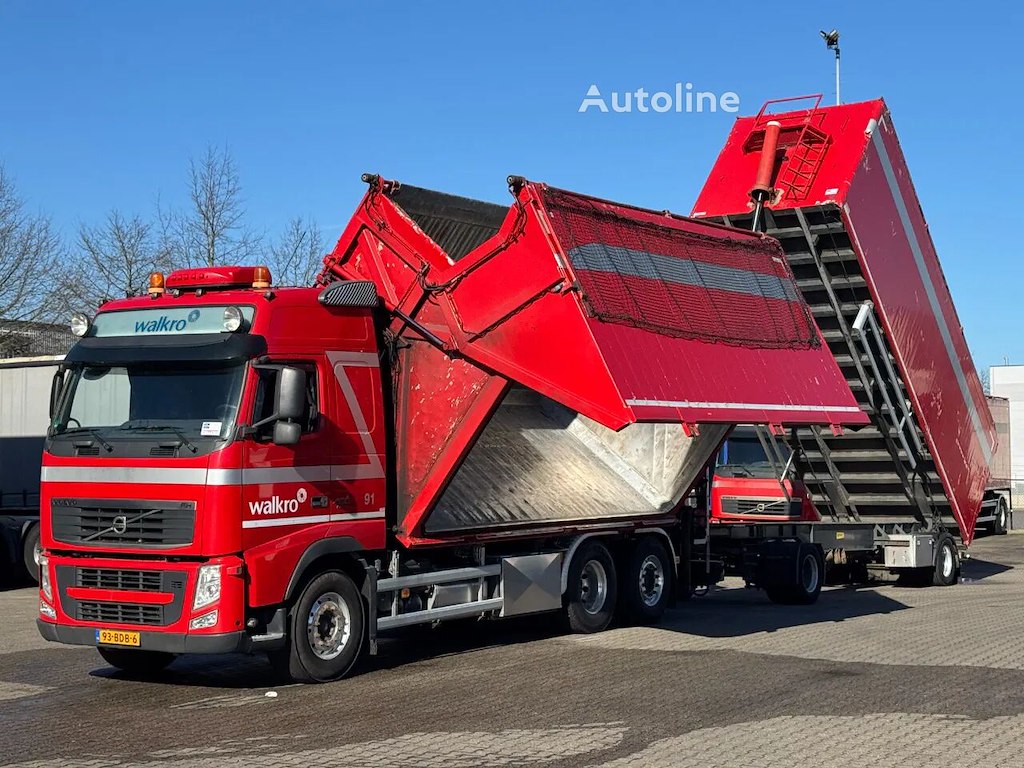 Volvo FH 460 Side Tipper with Crane + Trailer kiper + prikolica kiper