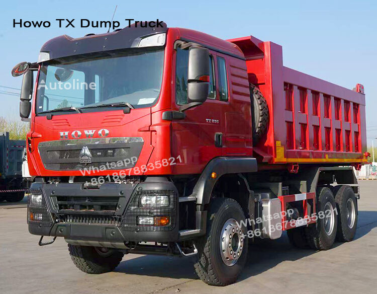Novi Howo Howo Tx Dump Truck LHD/RHD Tipper Truck 10 Wheeler for Sale kiper