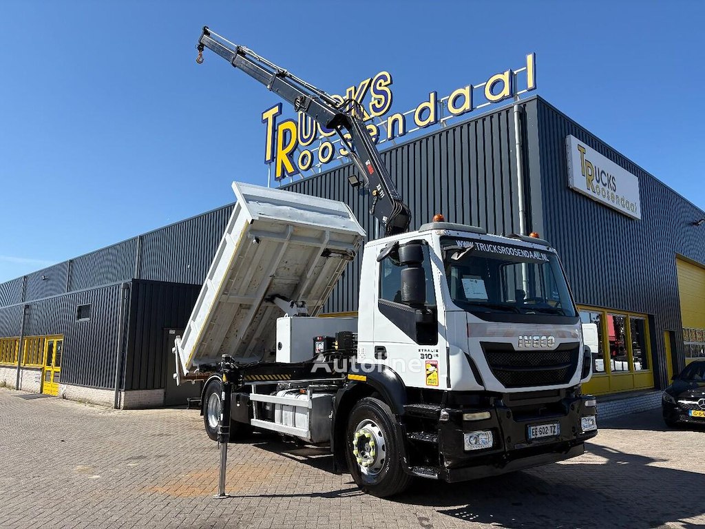 IVECO Stralis 190E31 + HIAB 111 B-2 HIDUO + 3 SIDE TIPPER + EURO 6 + 1 kiper