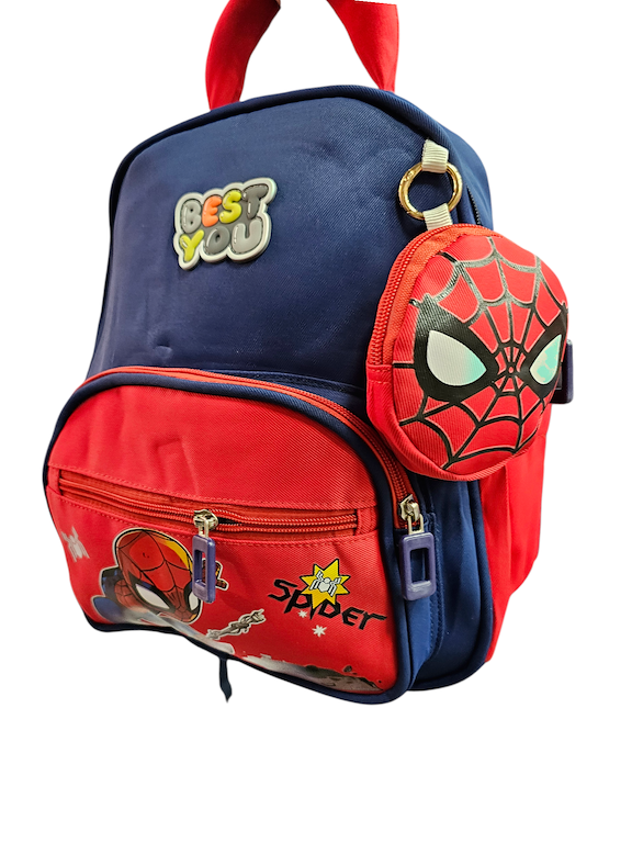 DEČIJI RANAC ZA VRTIĆ – SPIDERMAN | SA DODATNOM TORBICOM