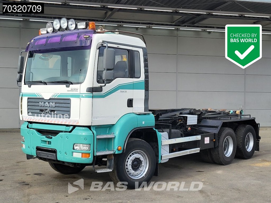 MAN TGA 33.350 6X4 Containersystem Steel suspension Manual Big-Axle kamion rol kiper