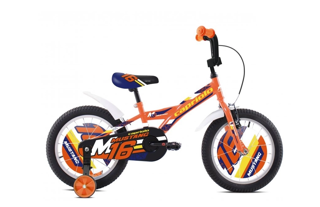 BICIKL CAPRIOLO MUSTANG 16"HT oranž-plavo