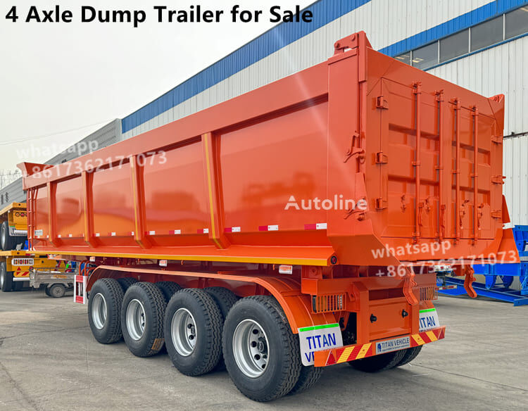 Nova Titan 4 Axle Dump Trailer for Sale in Zambia poluprikolica kipera