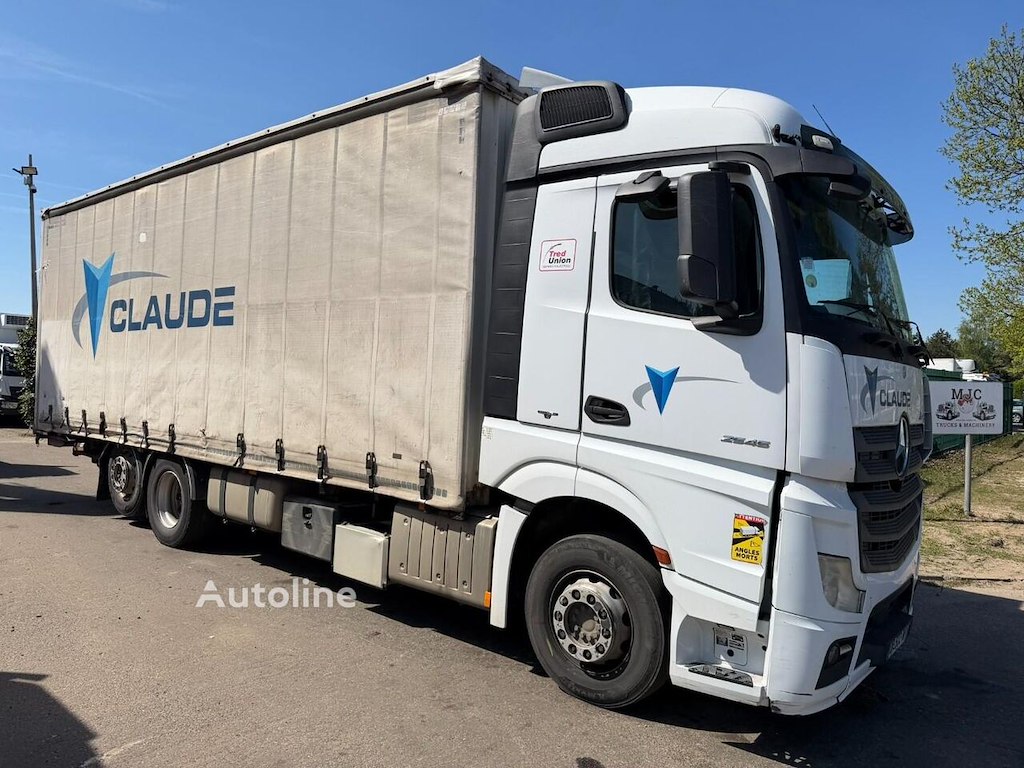 Mercedes-Benz ACTROS 2545 6x2 BOX 8m10 x 2m80 - TAILLIFT - LIFT + STEERING AXL kamion sa klizna zavesa cerada