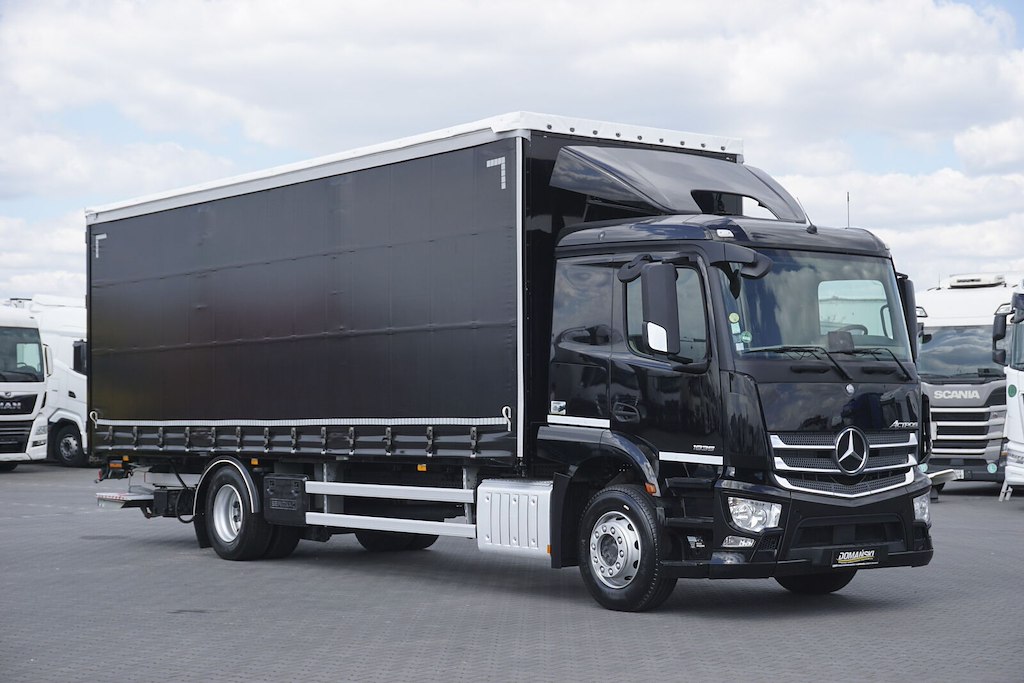 Mercedes-Benz ACTROS / 1835 / ACC / E 6 / FIRANKA + WINDA / 21 PALET / DŁ. 8,4 kamion sa klizna zavesa cerada