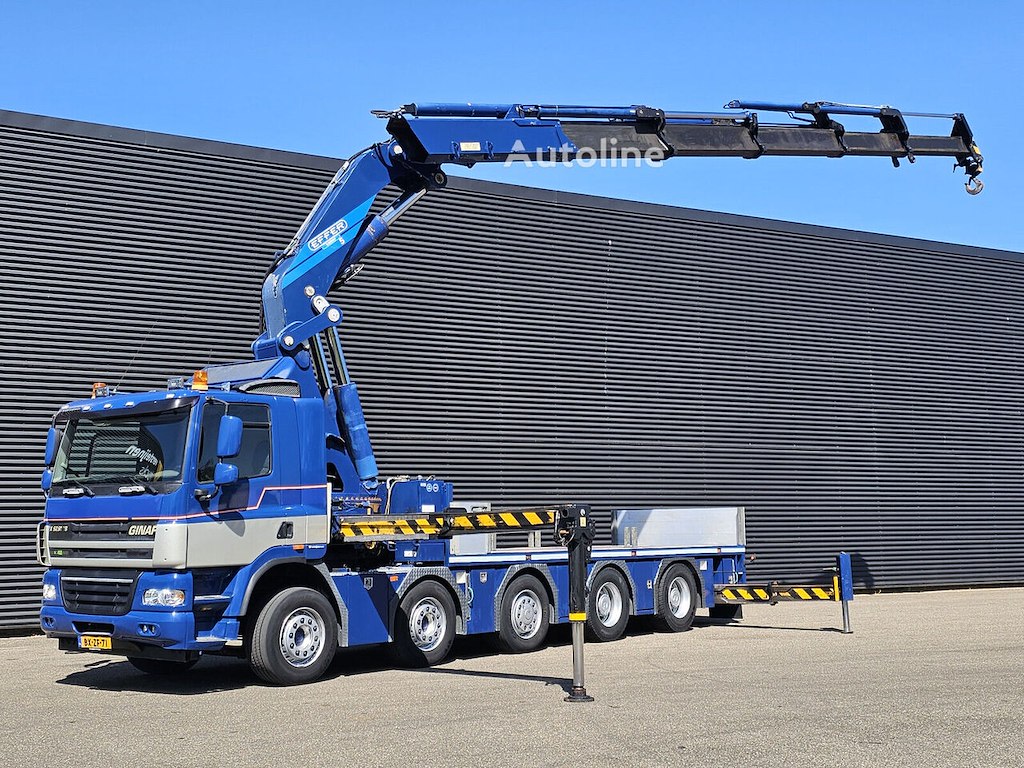 GINAF X 5240 TS 10x4 / EFFER 108-5S CRANE / KRAN kamion platforma