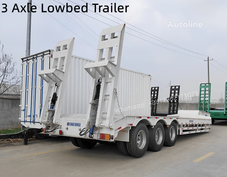 Nova 3 Axle Lowbed Trailer Snail for Sale in Kenya poluprikolica sa niskom platformom