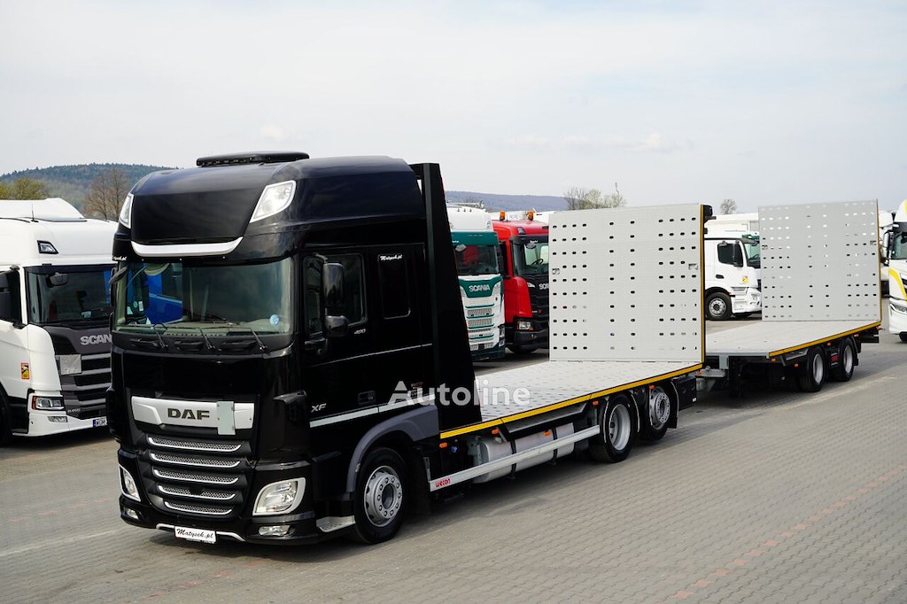 DAF XF 480 šlep auto + prikolica autotransportera
