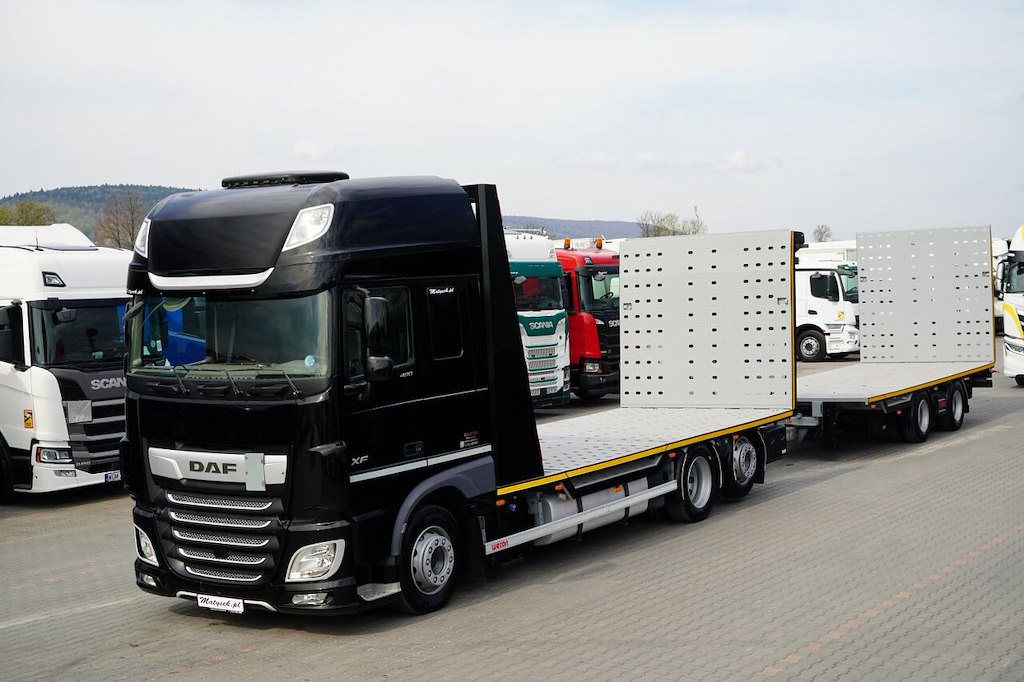 DAF XF 480 šlep auto + prikolica autotransportera