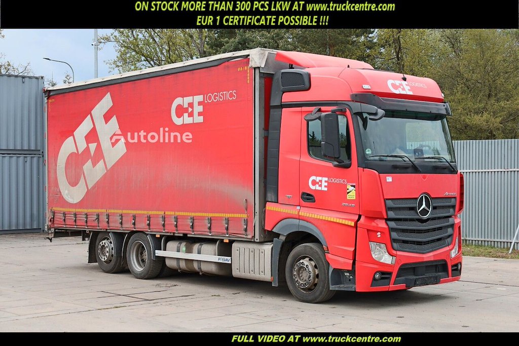 Mercedes-Benz ACTROS 2545, LIFT AXLE, EURO 6, 6x2, 38 PALLETS kamion s ceradom