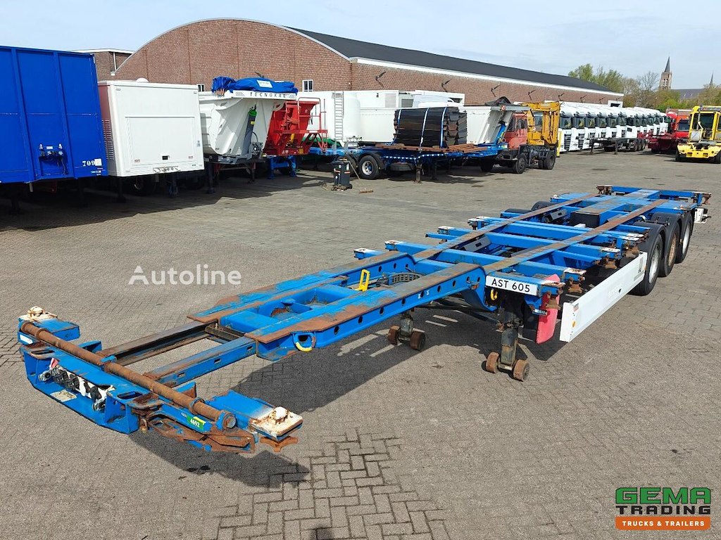 Krone SD 2x20FT 30FT 40FT 45FT HiCube - All Connections - 3-Axis BPW - poluprikolica za prevoz kontejnera