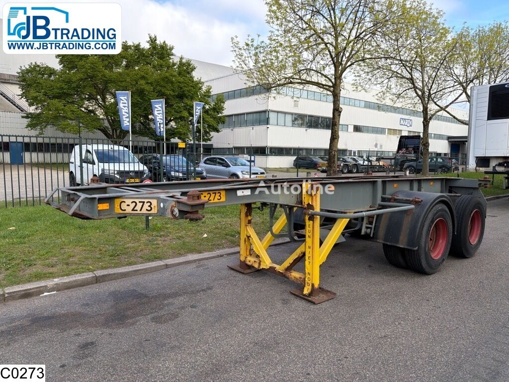 Pacton Container 20 FT, Steel spring poluprikolica za prevoz kontejnera