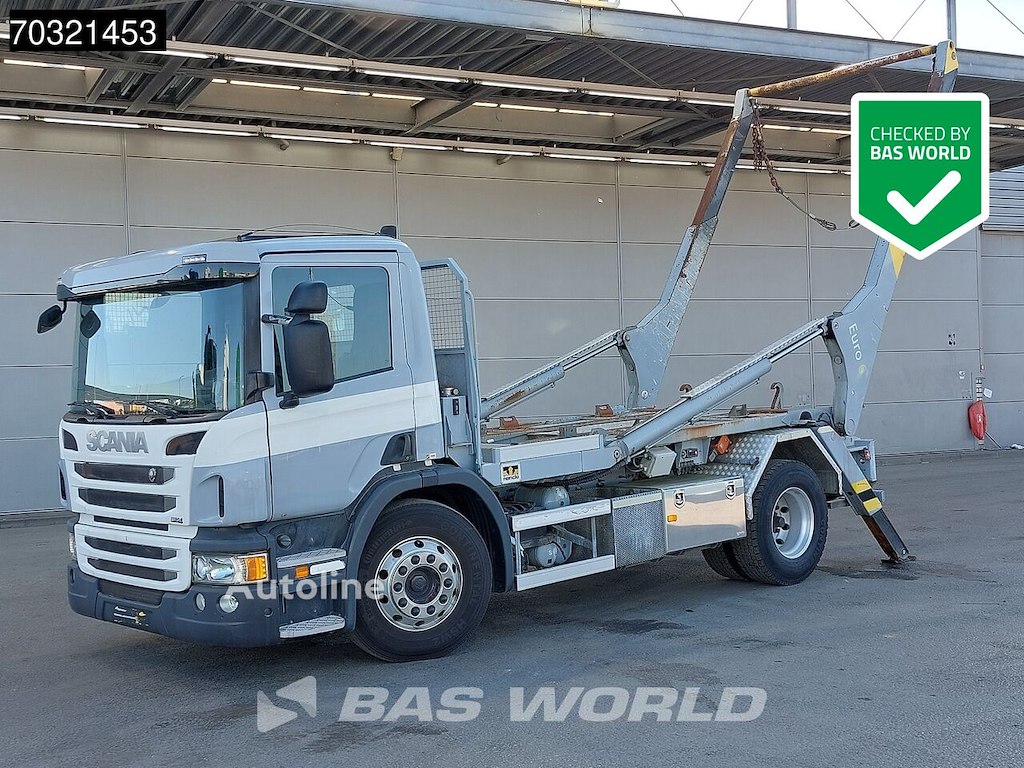 Scania P280 P 4X2 14 tons skiploader Steelsuspension Automatic Euro 6 kamion autopodizač kontejnera