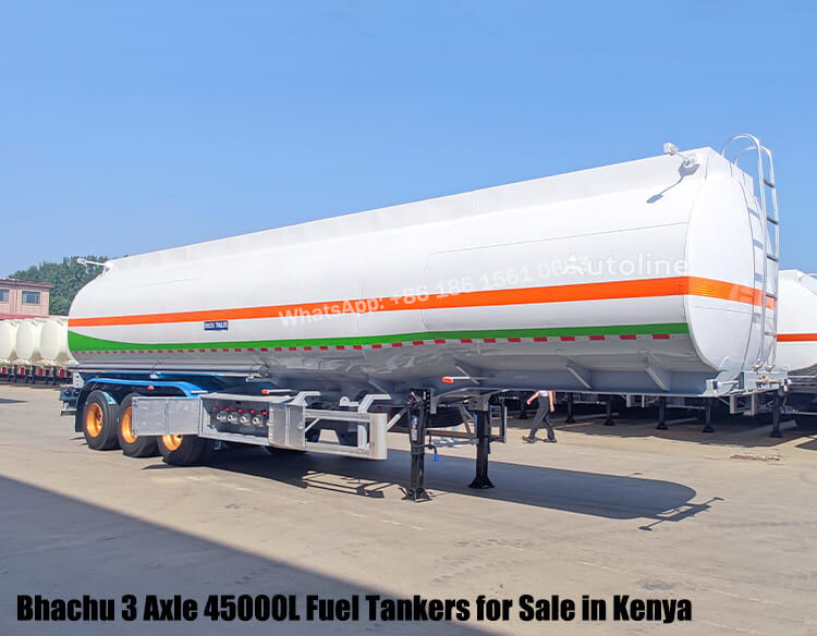 Nova Bhachu Bhachu 3 Axle 45000L Fuel Tankers for Sale in Kenya cisterna za goriva i maziva