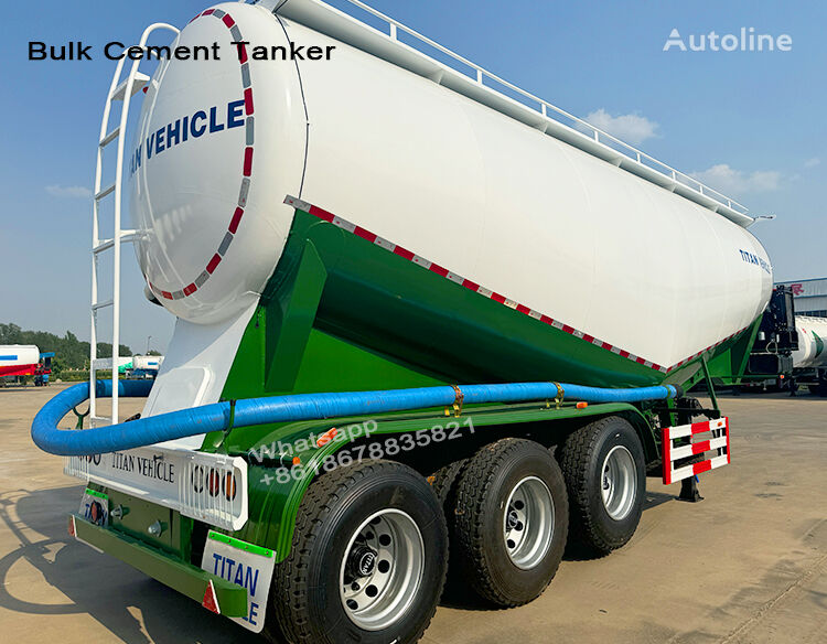 Nova Titan Low Price 3 Axle Bulk Cement Semi Trailer for Sale in Zambia cisterna za prevoz cementa