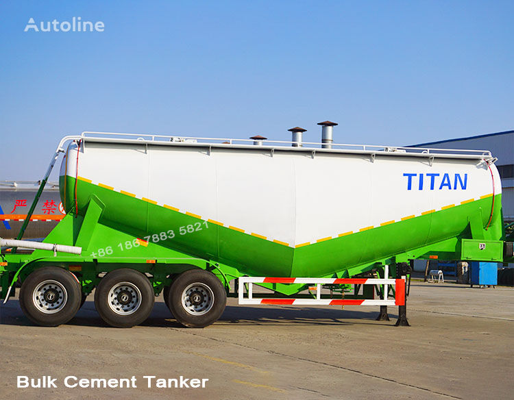 Nova Titan 3 Axle Dry Bulk Cement Tanker Trailer for Sale in Russia cisterna za prevoz cementa