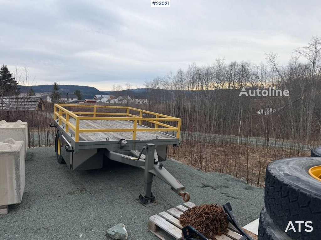 Equipment trailer for construction machinery from 2015 prikolica sa ravnom platformom