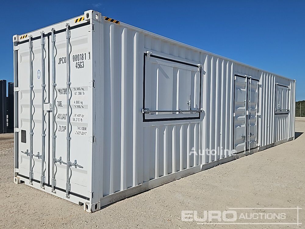 Prodaje se 40' HC Container, Lock Box, One Door, Two Windows On The Si kontejner 40 stopa na aukciji