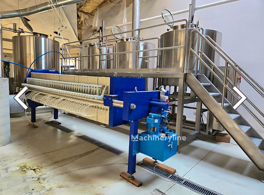 4 Vessel 15 bbl Brew system w/ Mash Press Filter pivarnica