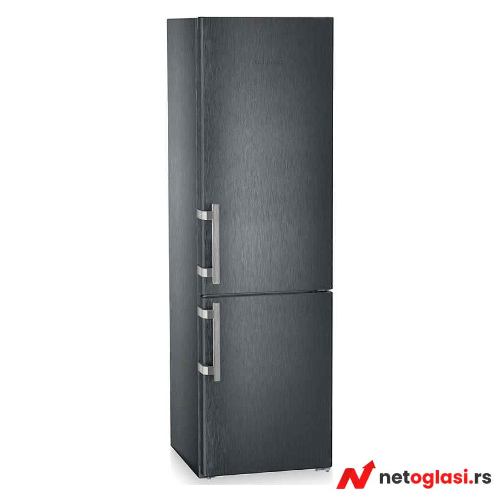Opis proizvoda Liebherr kombinovani frizider CBNbsa 5753 OPSTE KARAKTERISTIKE: Materijal i boja vrata/kucista: BlackSteel Ukupna zapremina (l): 362 Frizider (l): 159,9 Biofresh zona (l): 99,2 Zamr...