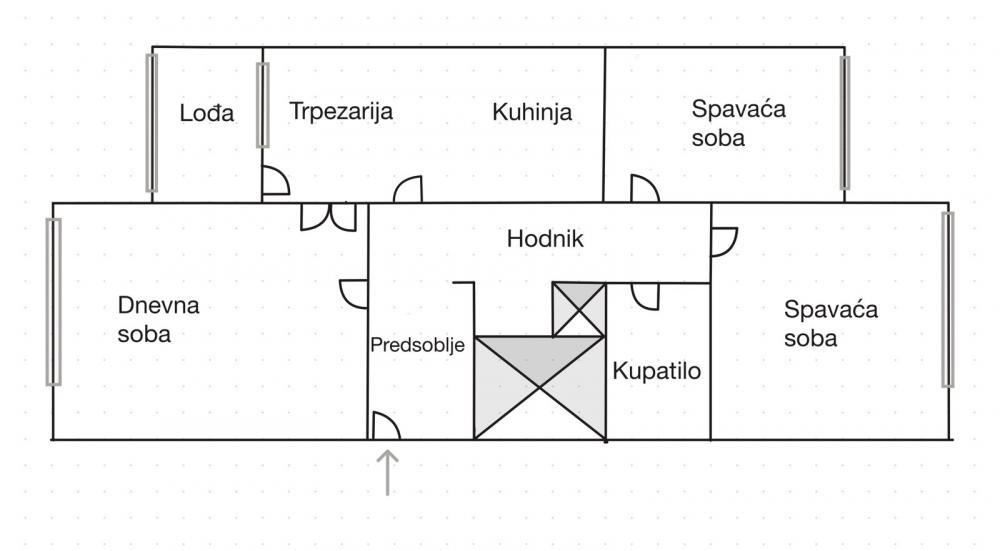 Vladetina, Dvoiposoban stan na prodaju, 68m2, 285.000€