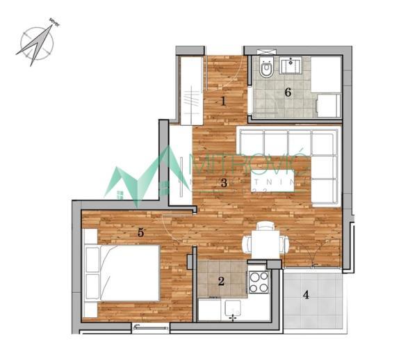 Jednoiposoban stan na prodaju, 36m2, 112.333€