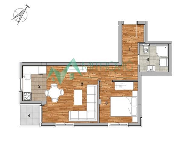 Dvosoban stan na prodaju, 44m2, 134.086€