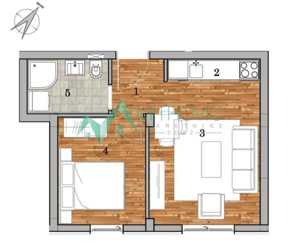 Jednoiposoban stan na prodaju, 33m2, 101.970€