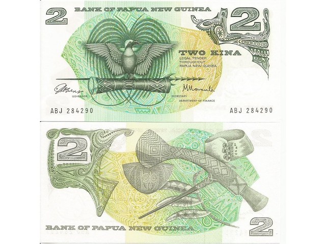 Papua New Guinea 2 kina 1975. UNC P-1