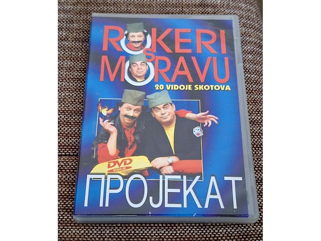 DVD PROJEKAT-ROKERI S MORAVU-20 VIDOJE SKOTOVA-NOVO-