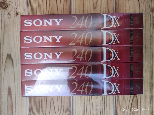 Sony VHS DX 240-5 komada