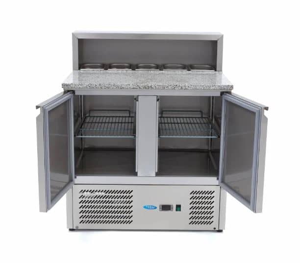 Pica sto Maxima 90cm 2 vrata 5x1/6 GN inox poklopac