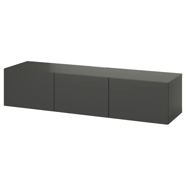 TV stalaža s vratima, tamnosiva/Lappviken tamnosiva, 180x42x38 cm