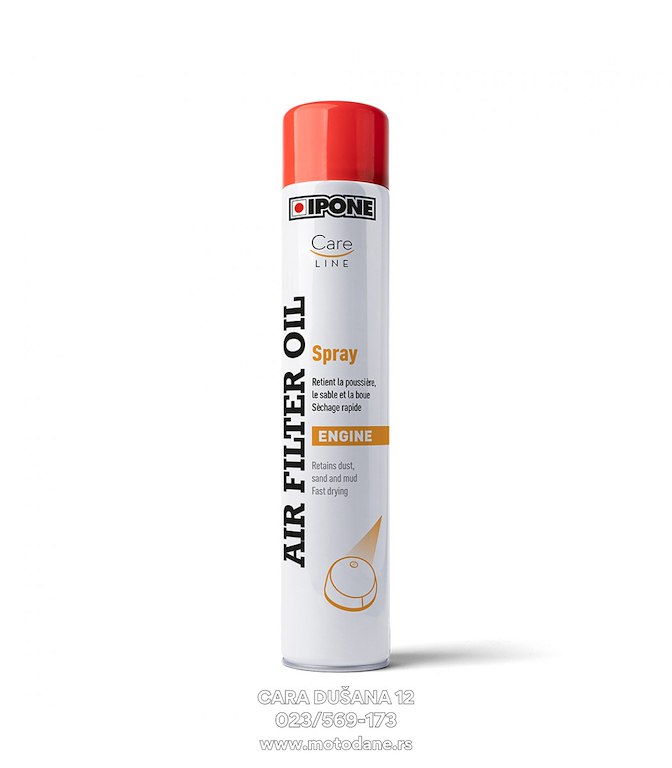 IPONE sprej za podmazivanje sunđerastih filtera Spray AIR FILTER OIL 750ml