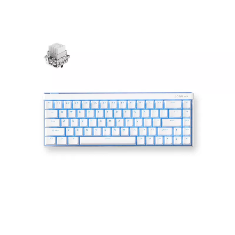 Gaming tastatura MCHOSE Ace 68 Air Ultra Esports Magnetic Switch snow white