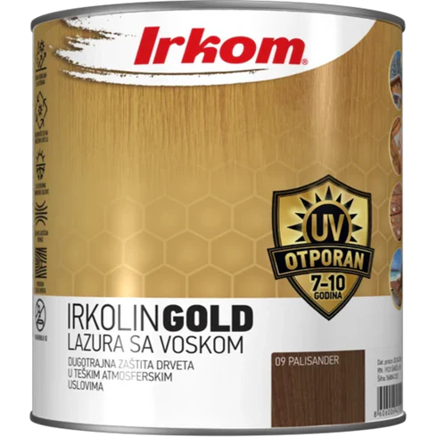 Lazura sa voskom BOR 3L IRKOLIN GOLD Irkom