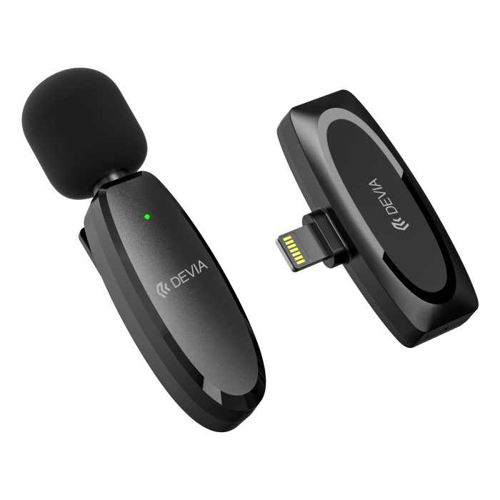 Devia mikrofon za smartphone Kintone Lightning wireless 2u1