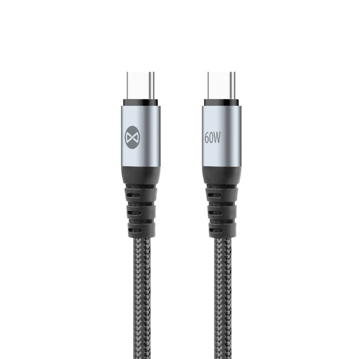 Forever Braix (USB-C-USB-C) 1m 60W Kabal crni