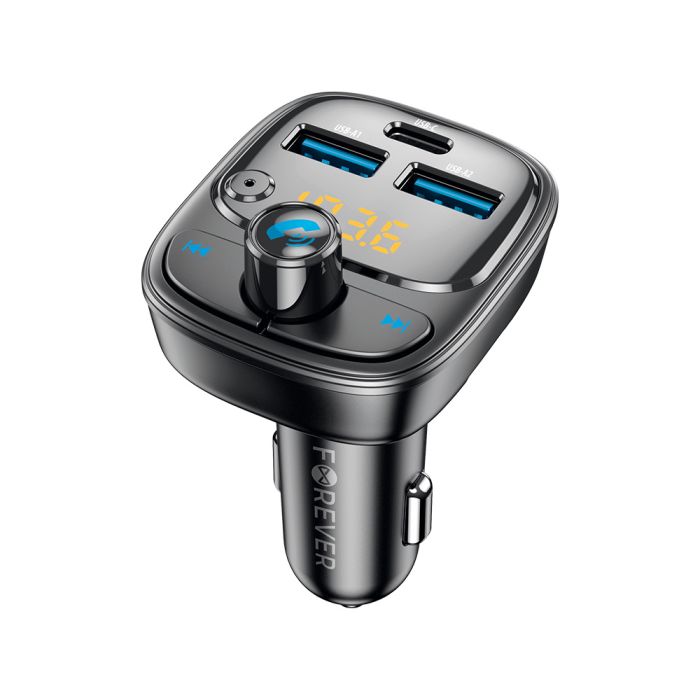 Forever TR-370 (2 x USB-A 1 x USB-C ) PD 30W FM BT transmiter