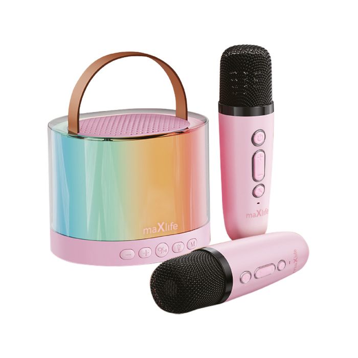Maxlife MXKS-200 Bluetooth karaoke zvučnik roze
