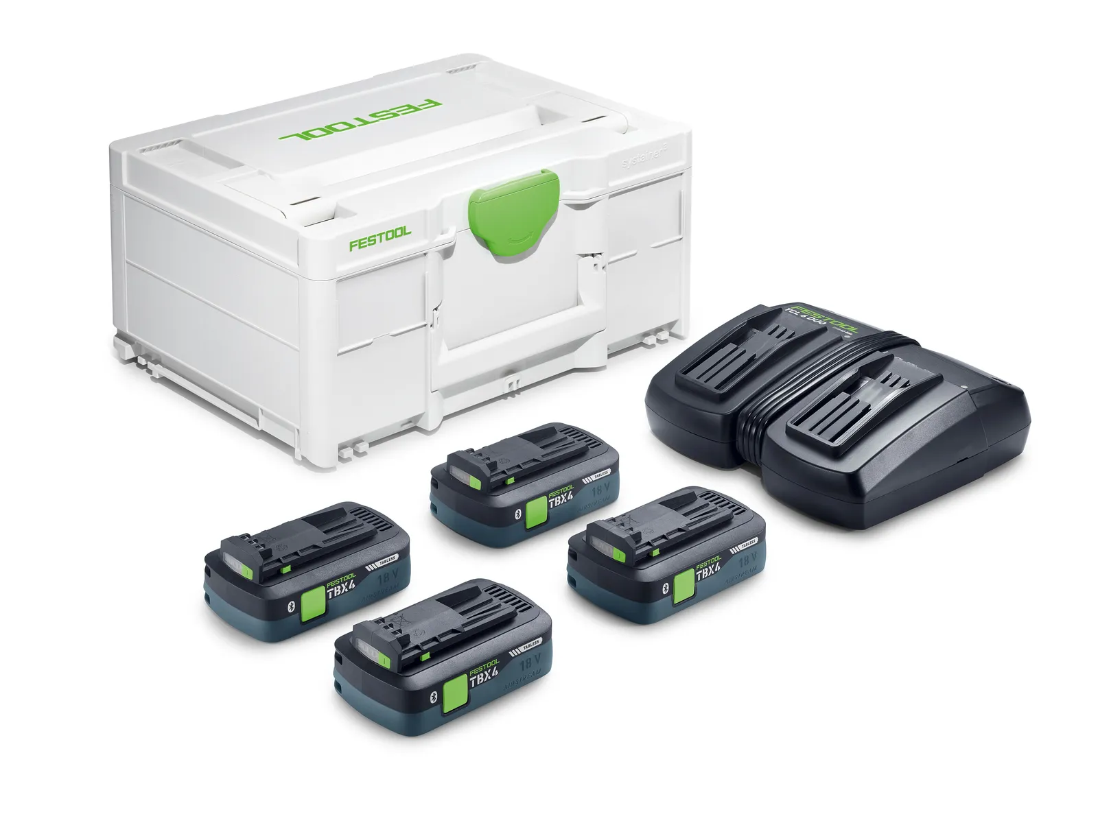 Festool set baterija SYS 18V 4xTBX4/TCL6DUO (578823)