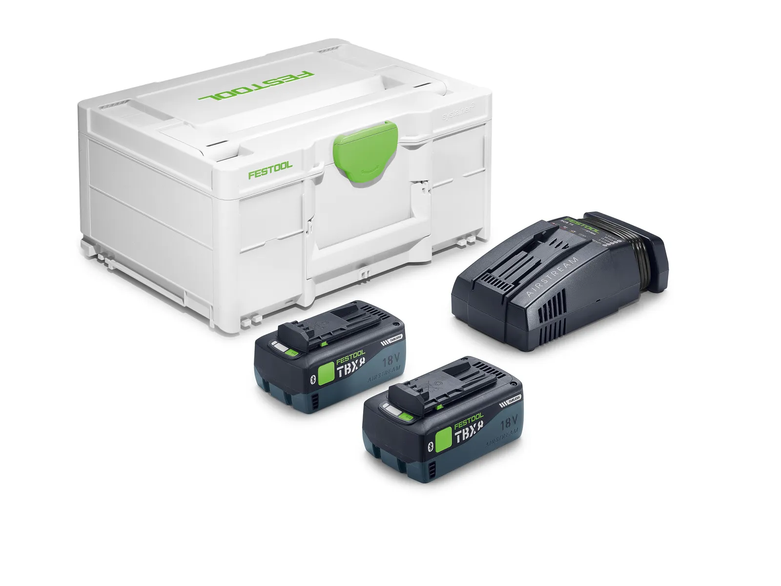 Festool set baterija SYS 18V 2xTBX8/SCA16 (578814)