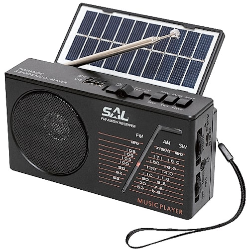 Radio Solar SAL RPH1 AM-FM-SW 140x50x77mm MP3 USB BT