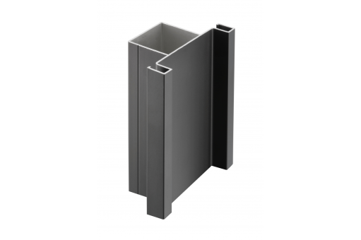 GTV PA-VELLO-TD3M-2 aluminijumski T-profil, VELLO, crna, 3m