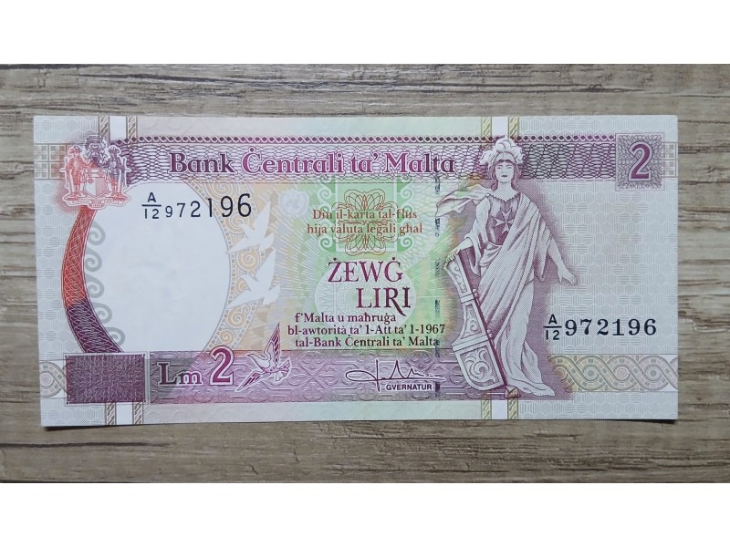 N 333 - Malta - 2 lire 1989 - BOLJA - opis -