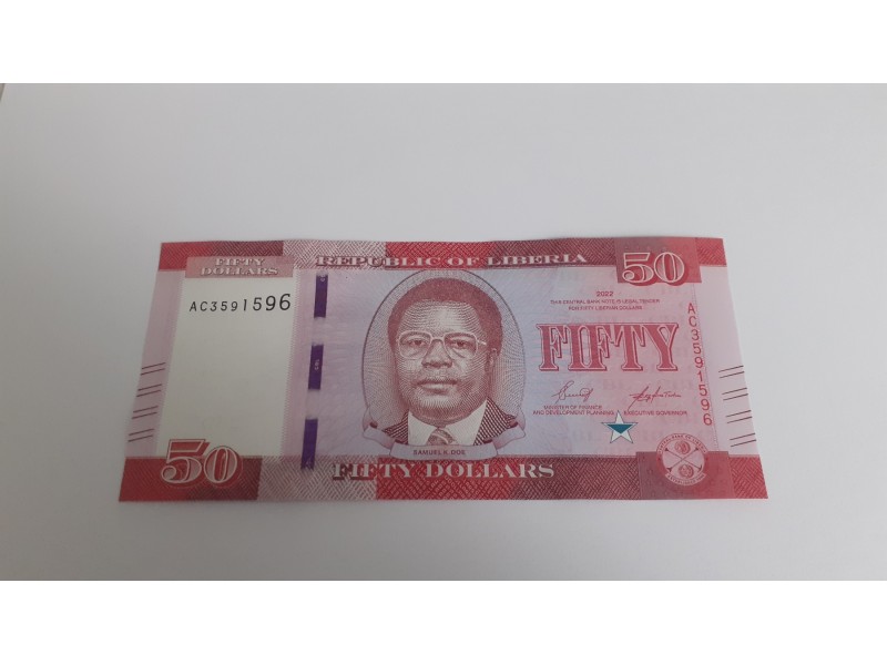 LIBERIA - 50 DOLLARS - 2022